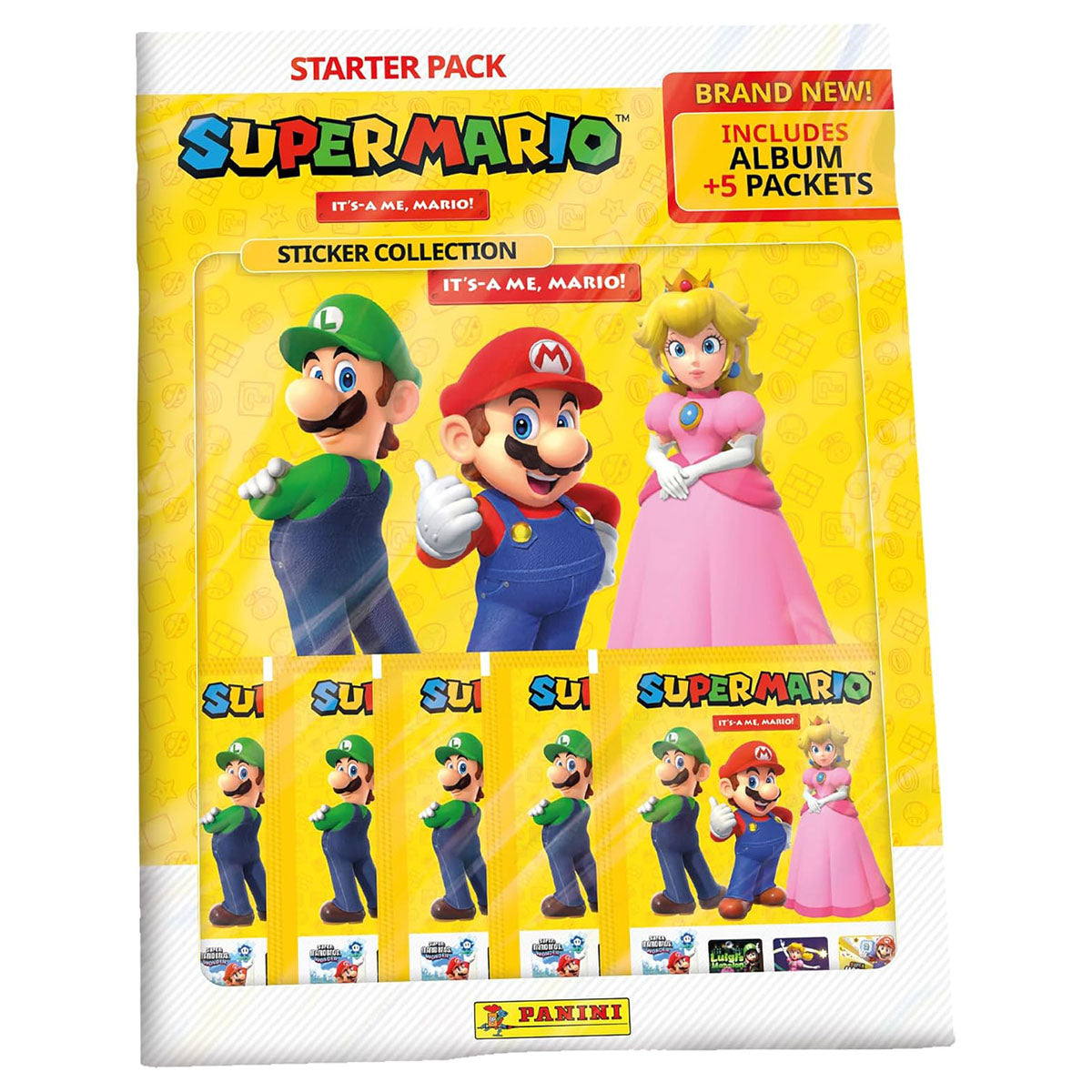 Panini Super Mario It's-a Me Mario! Sticker Collection Starter Pack ...