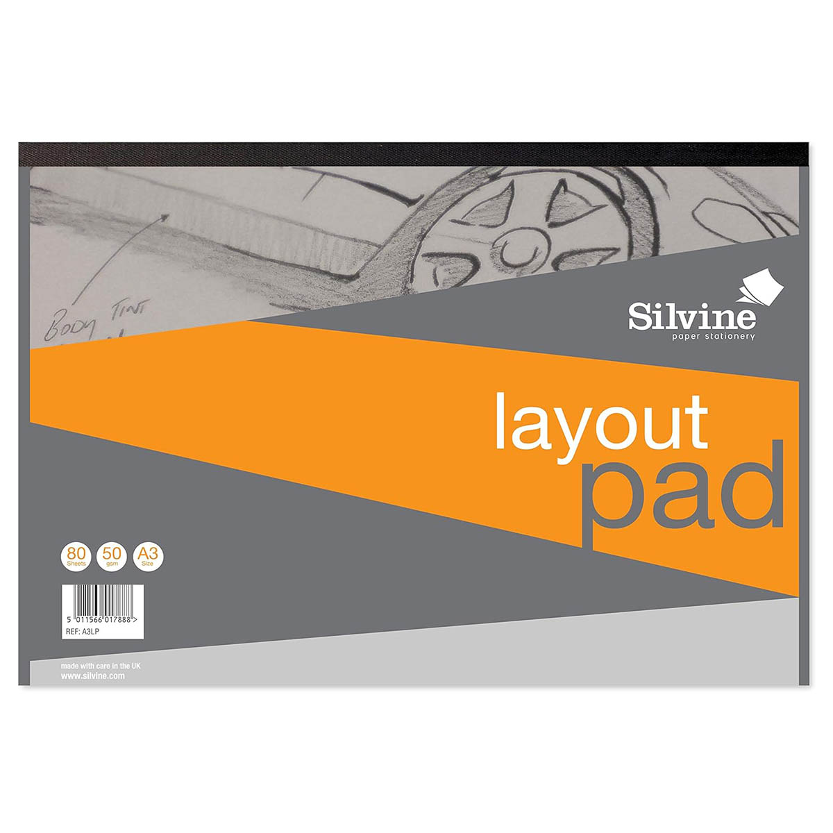 Silvine A3 Layout Pad (Landscape) — Booghe