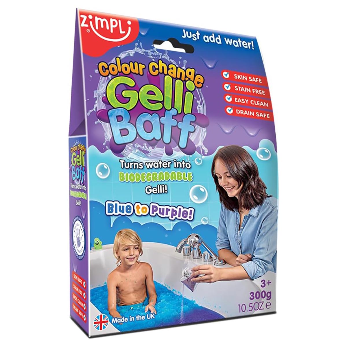 Gelli Baff Colour Change Blue to Purple Bath Toy — Booghe