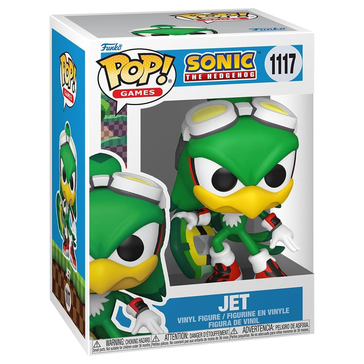 Funko Pop! Games: Sonic the Hedgehog: Jet with Board Vinyl Figure #111 ...