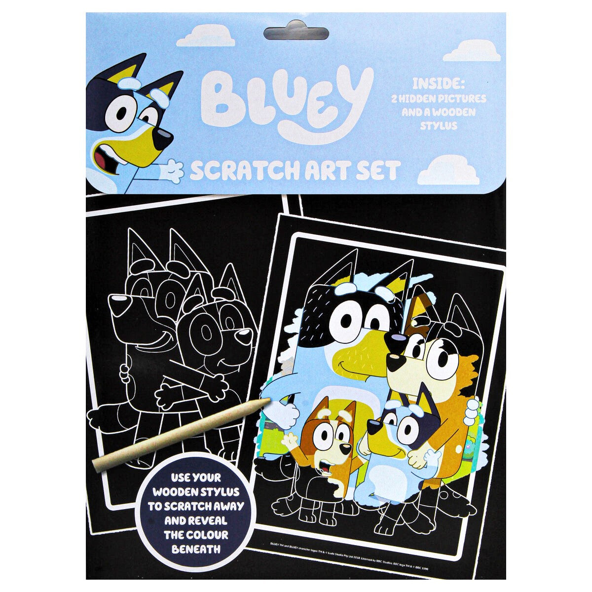 Bluey Scratch Art Set — Booghe