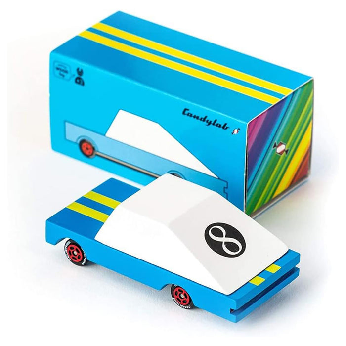 CandyLab Candycar Blue Racer Wooden Vehicle — Booghe