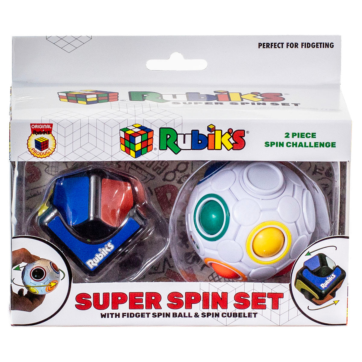 Rubik's Super Spin Set Fidget Spin Ball & Spin Cubelet — Booghe