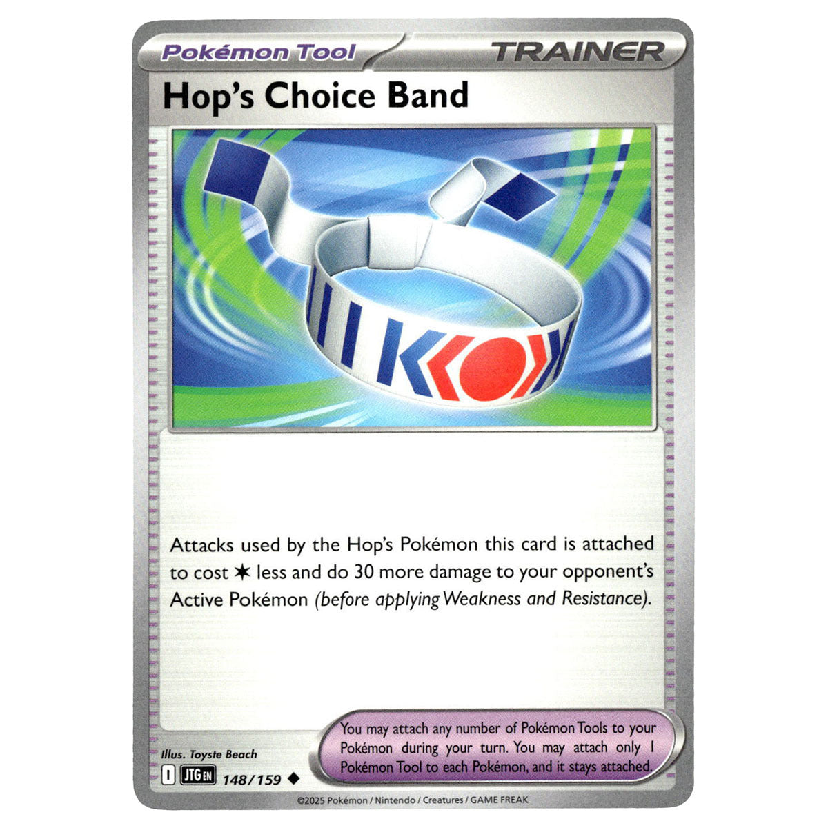 Hop's Choice Band #148/159 Pokémon SV09: Journey Together — Booghe
