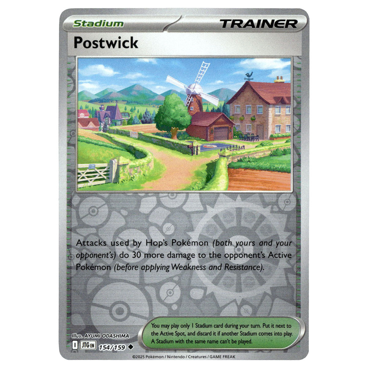 Postwick #154/159 Pokémon SV09: Journey Together Reverse Holo — Booghe