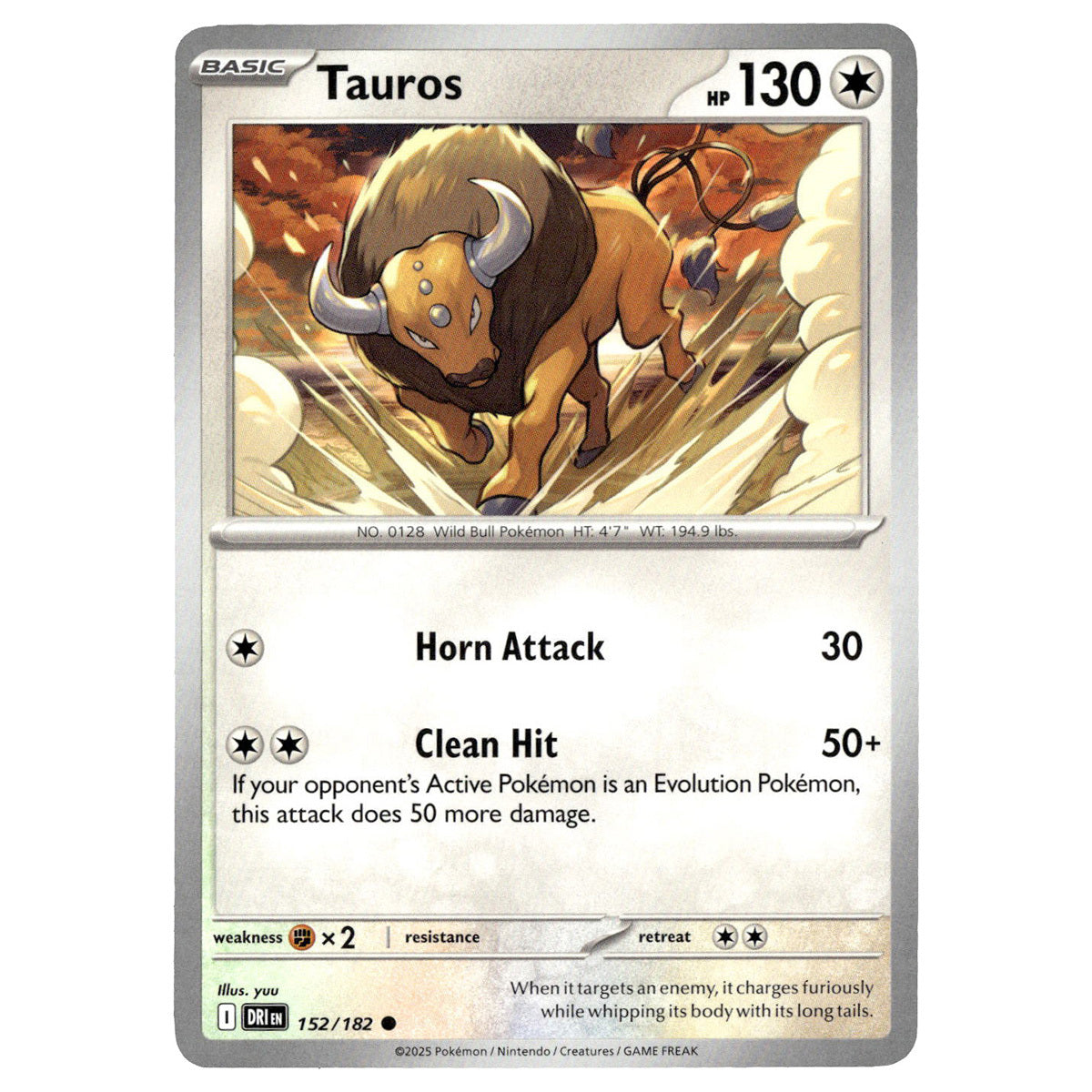 Tauros #152/182 Pokémon SV10: Destined Rivals — Booghe