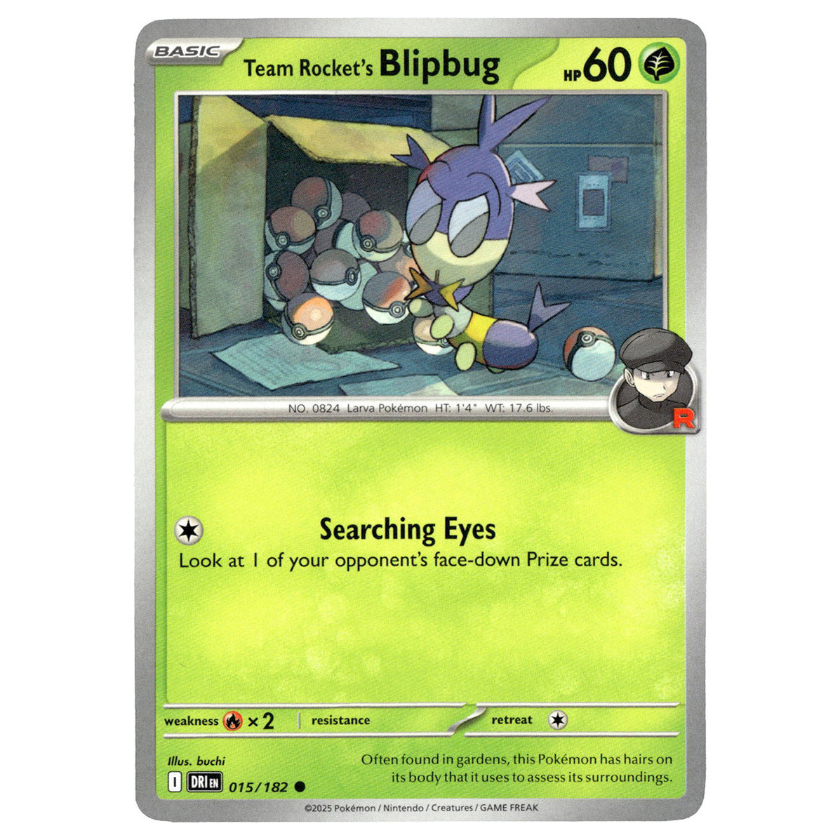 Team Rocket's Blipbug #015/182 Pokémon SV10: Destined Rivals — Booghe