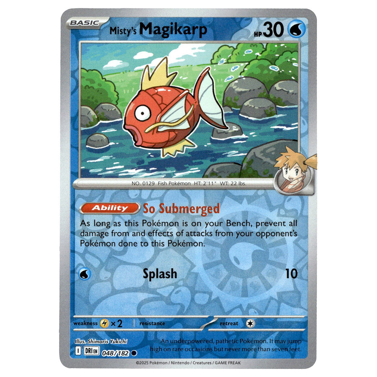Misty's Magikarp #048/182 Pokémon SV10: Destined Rivals Reverse Holo ...