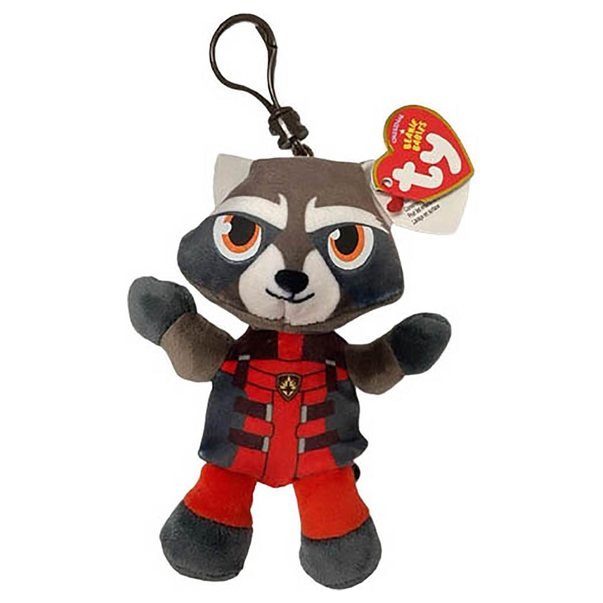 Ty Beanie Babies Marvel Rocket Key Clip Plush — Booghe