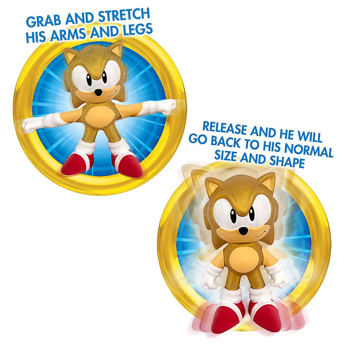 Sonic the Hedgehog Gold Stretch Sonic Figure — Booghe