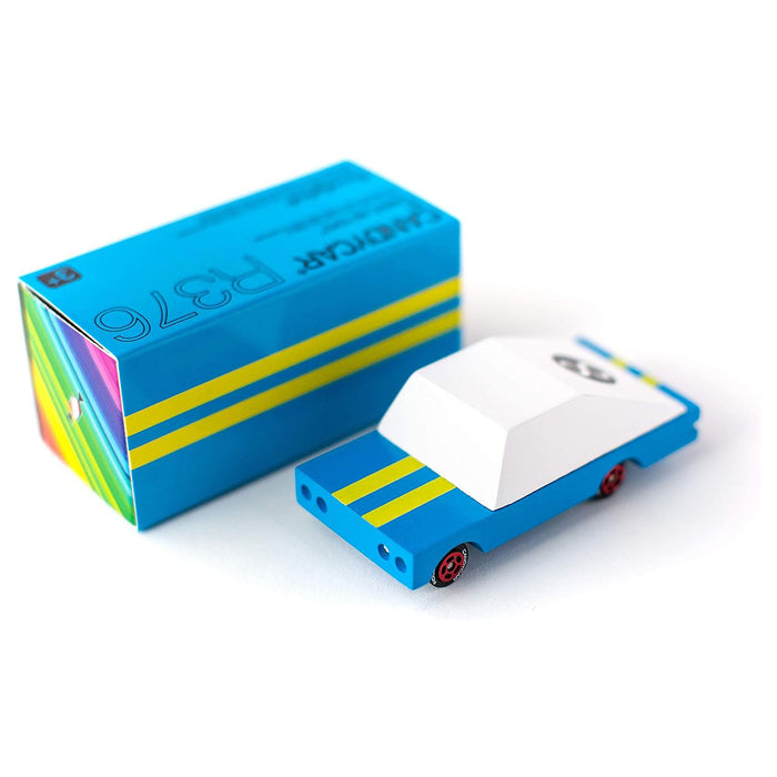 CandyLab Candycar Blue Racer Wooden Vehicle — Booghe