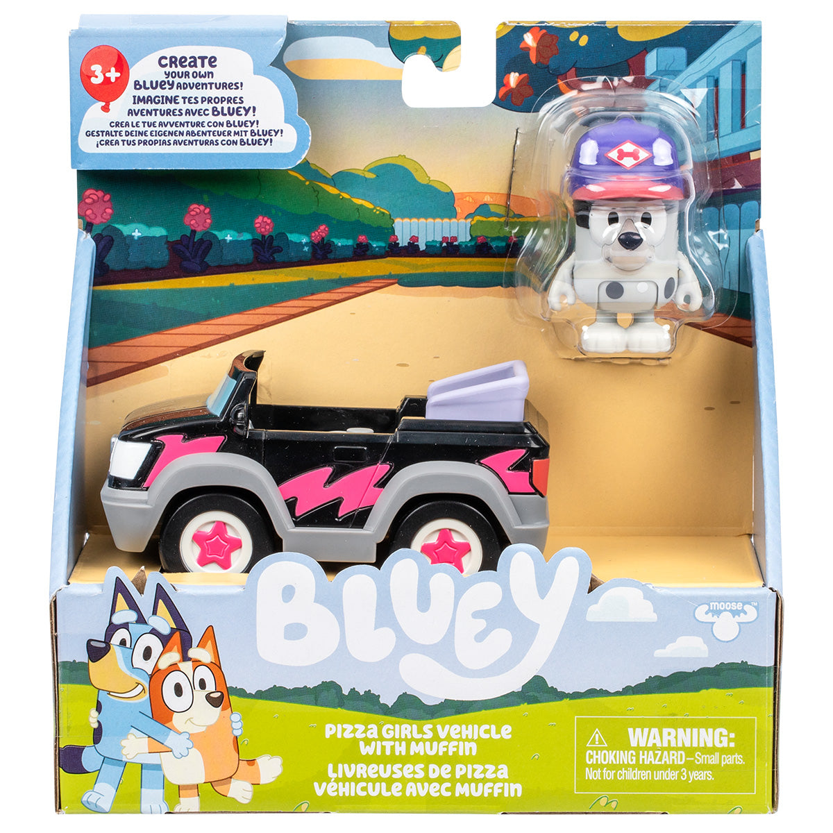 Bluey Pizza Girls Vehicle with Muffin Playset — Booghe