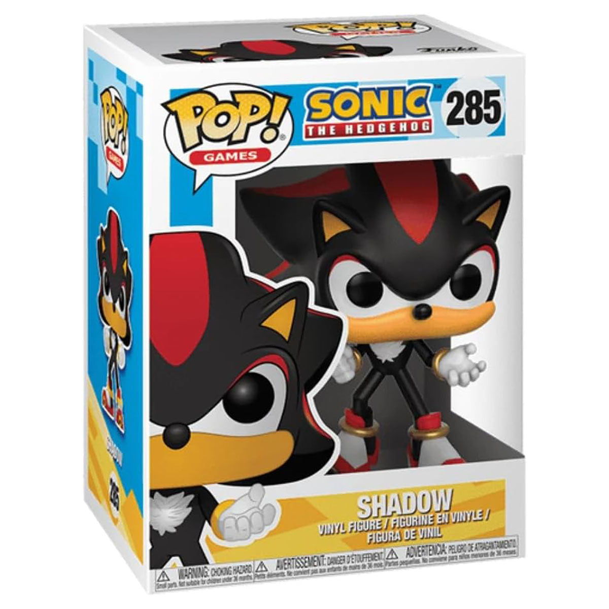 Funko Pop! Games: Sonic the Hedgehog: Shadow Vinyl Figure #285 — Booghe