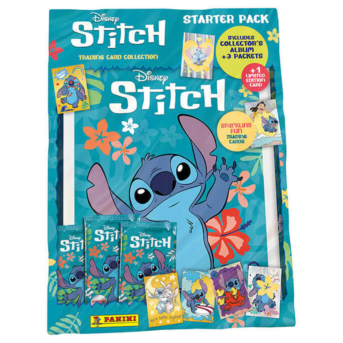 Panini Disney Stitch Sparkling Fun Trading Cards Starter Pack — Booghe