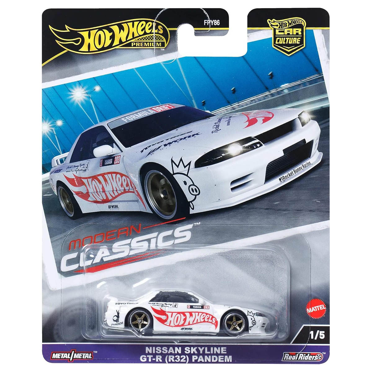 Hot Wheels Car Culture: Nissan Skyline GT-R (R32) Pandem Car (1/5) — Booghe
