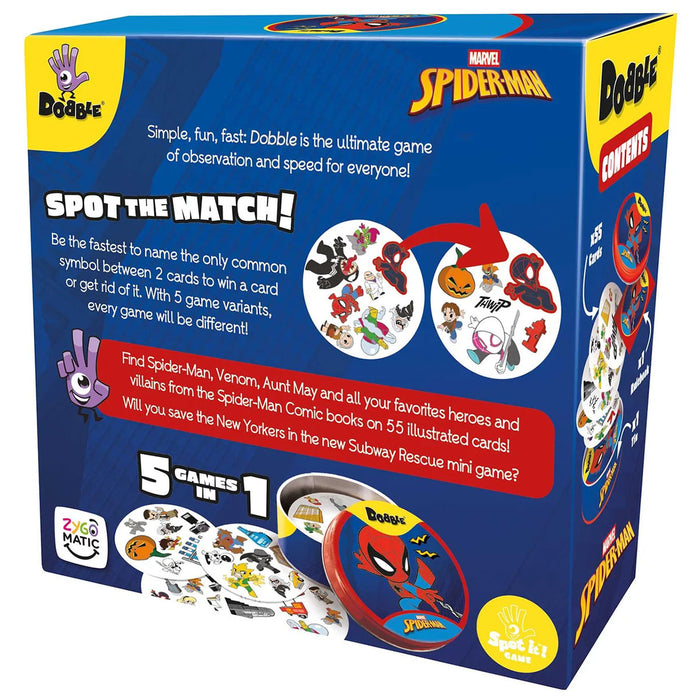 Dobble Marvel Spider-Man Card Game — Booghe