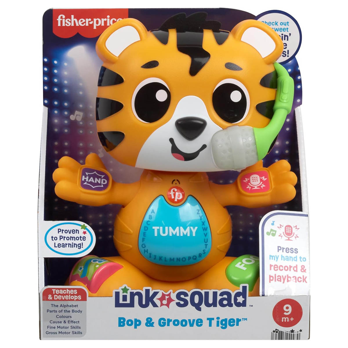 Fisher-Price Link Squad Bop & Groove Tiger Interactive Learning Toy — Booghe
