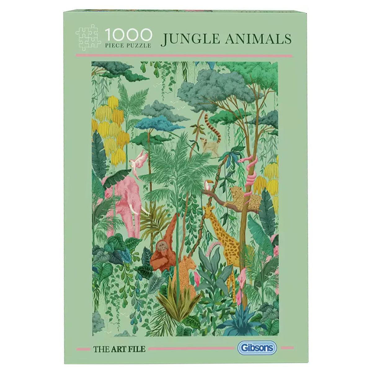 Gibsons The Art File: Jungle Animals 1000 Piece Jigsaw Puzzle — Booghe