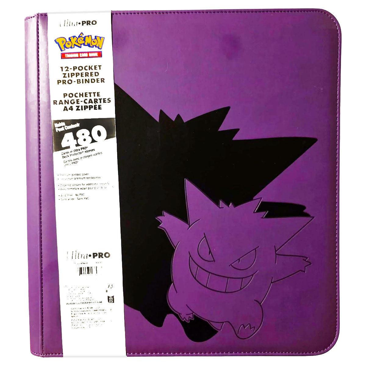 Ultra-Pro Pokémon Elite Series Gengar 12-Pocket Zippered Pro-Binder ...
