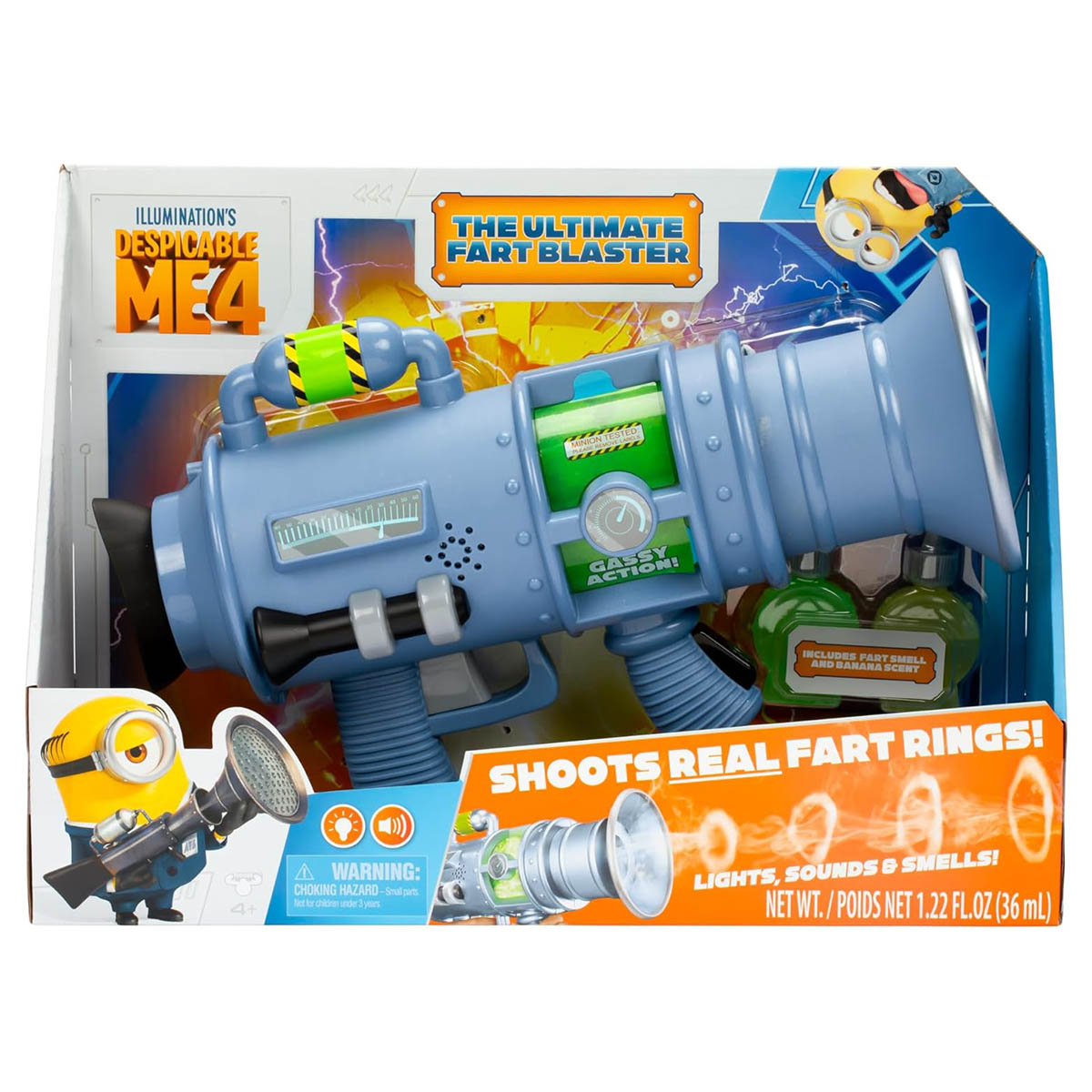 Despicable Me 4: The Ultimate Fart Blaster with Light, Sounds & Smells ...