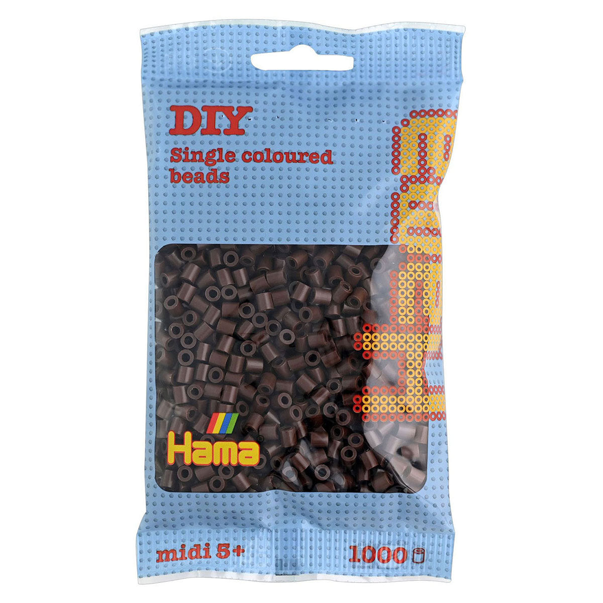 Hama Brown Midi Beads (1000 Pack) — Booghe