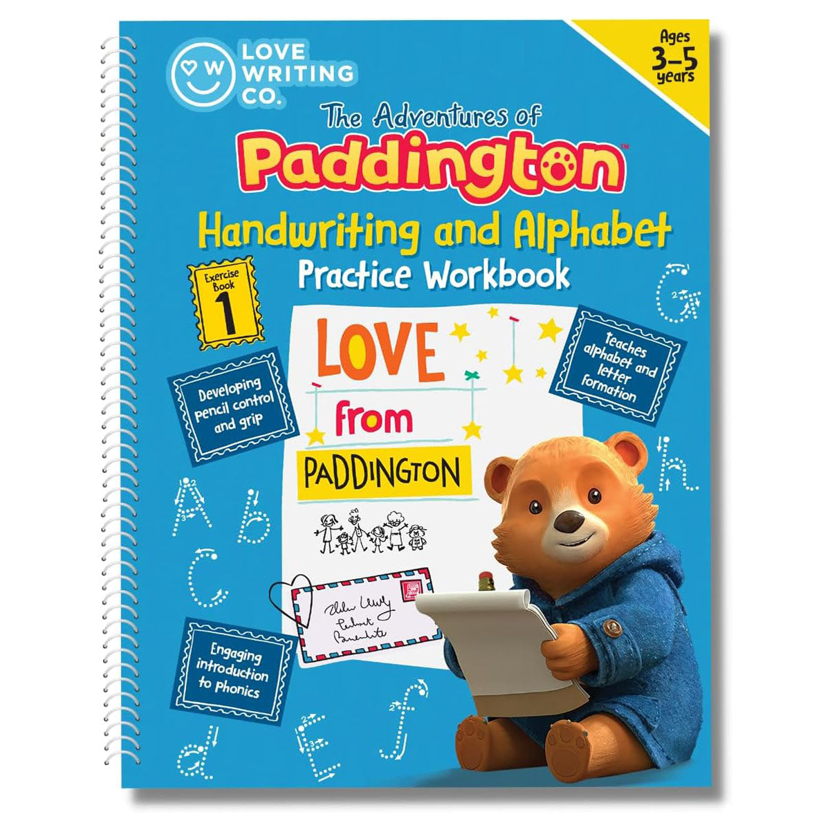 Love Writing Co. Paddington Handwriting and Alphabet Practice Workbook ...