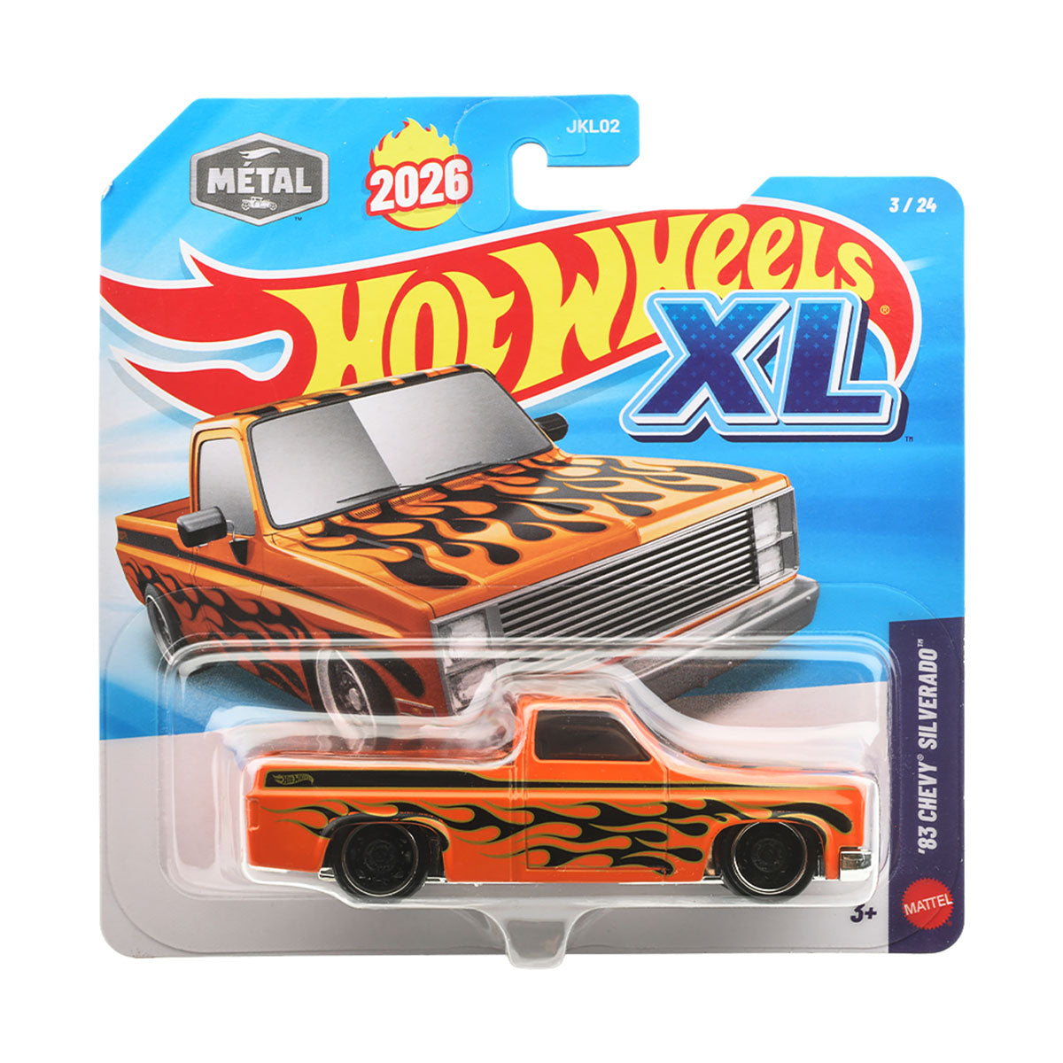 Hot Wheels 2026 XL '83 Chevy Silverado Car (3/24) — Booghe