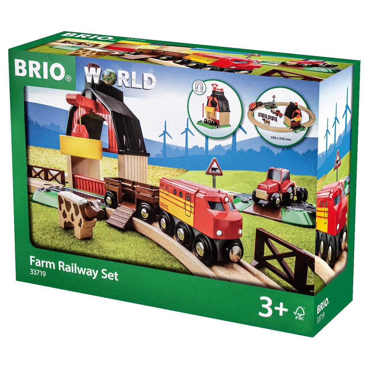 BRIO World Farm Railway Set — Booghe