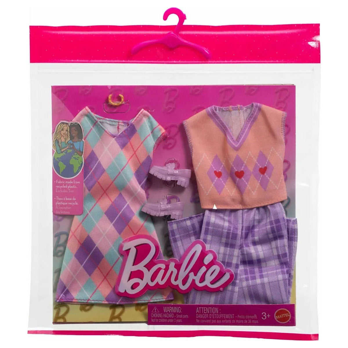 Barbie Fashion Argyle Outfit (2 Pack) — Booghe