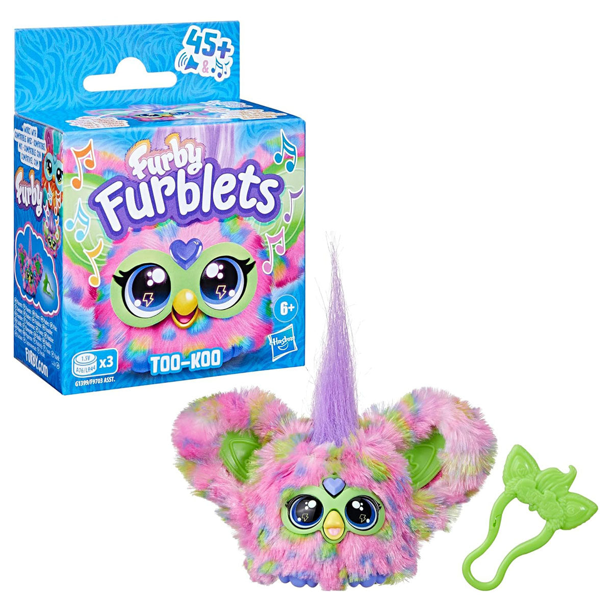 Furby Furblets Too-Koo Mini Friend, 45+ Sounds & Music, Speaks Only ...
