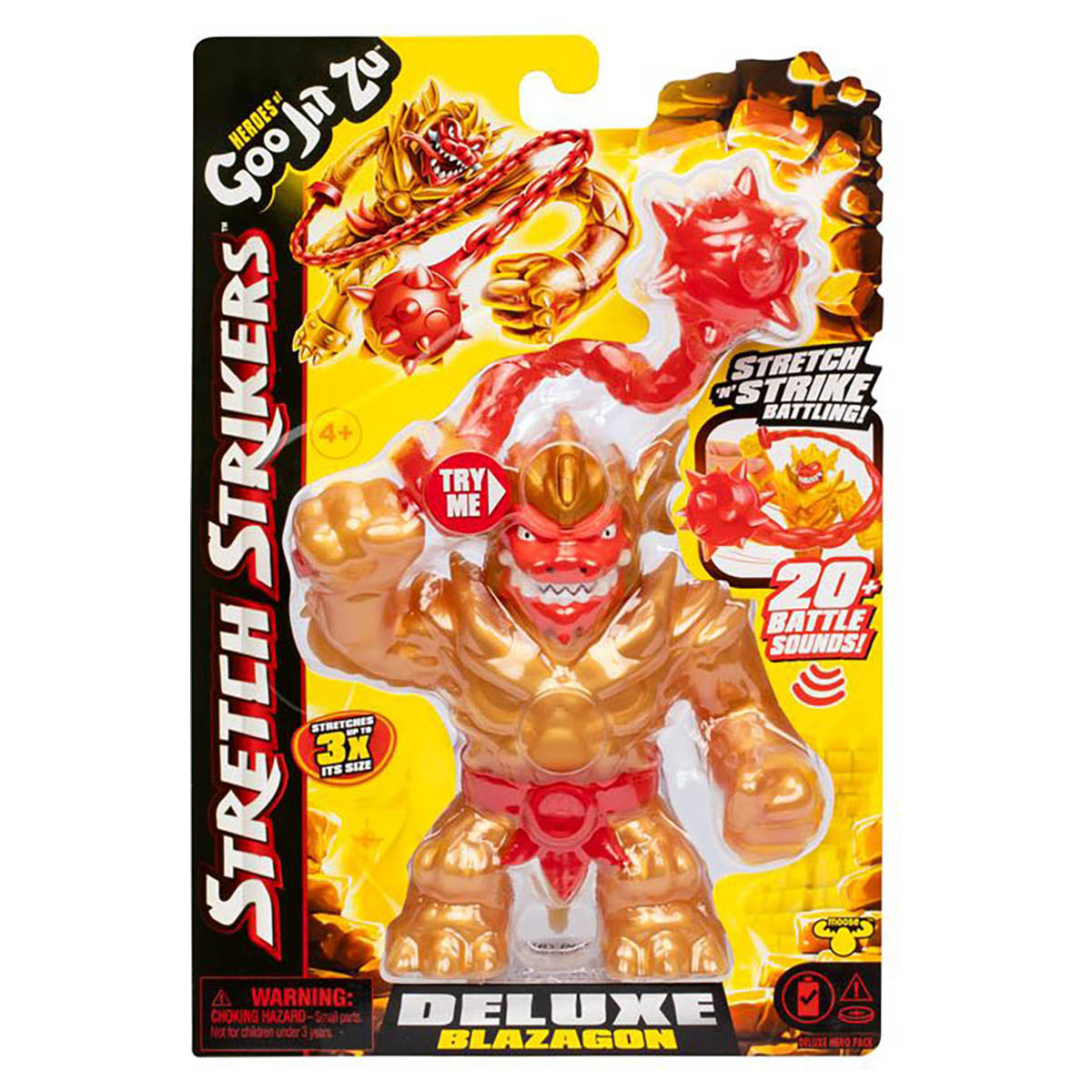 Heroes of Goo Jit Zu Stretch Strikers Deluxe Blazagon Stretch Figure ...