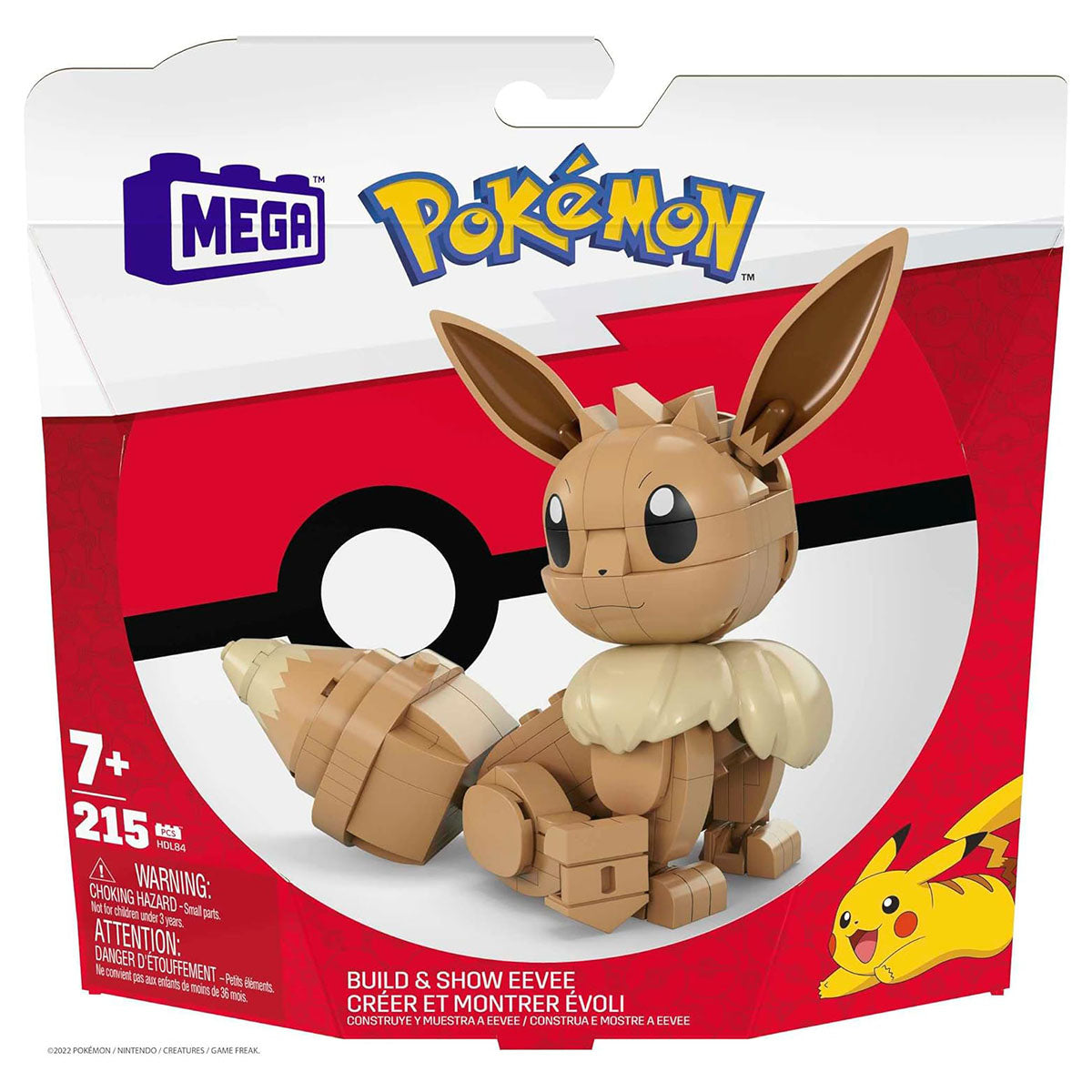 Mega Pokémon Build & Show Eevee 215 Piece Building Set — Booghe