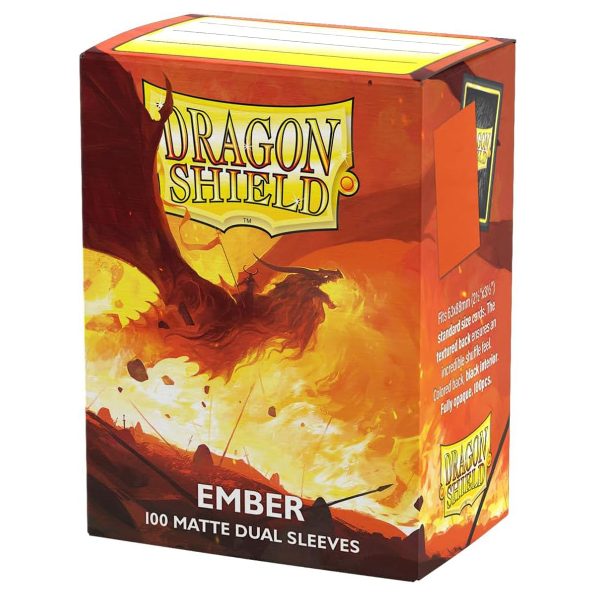 Dragon Shield Ember 100 Matte Dual Sleeves — Booghe