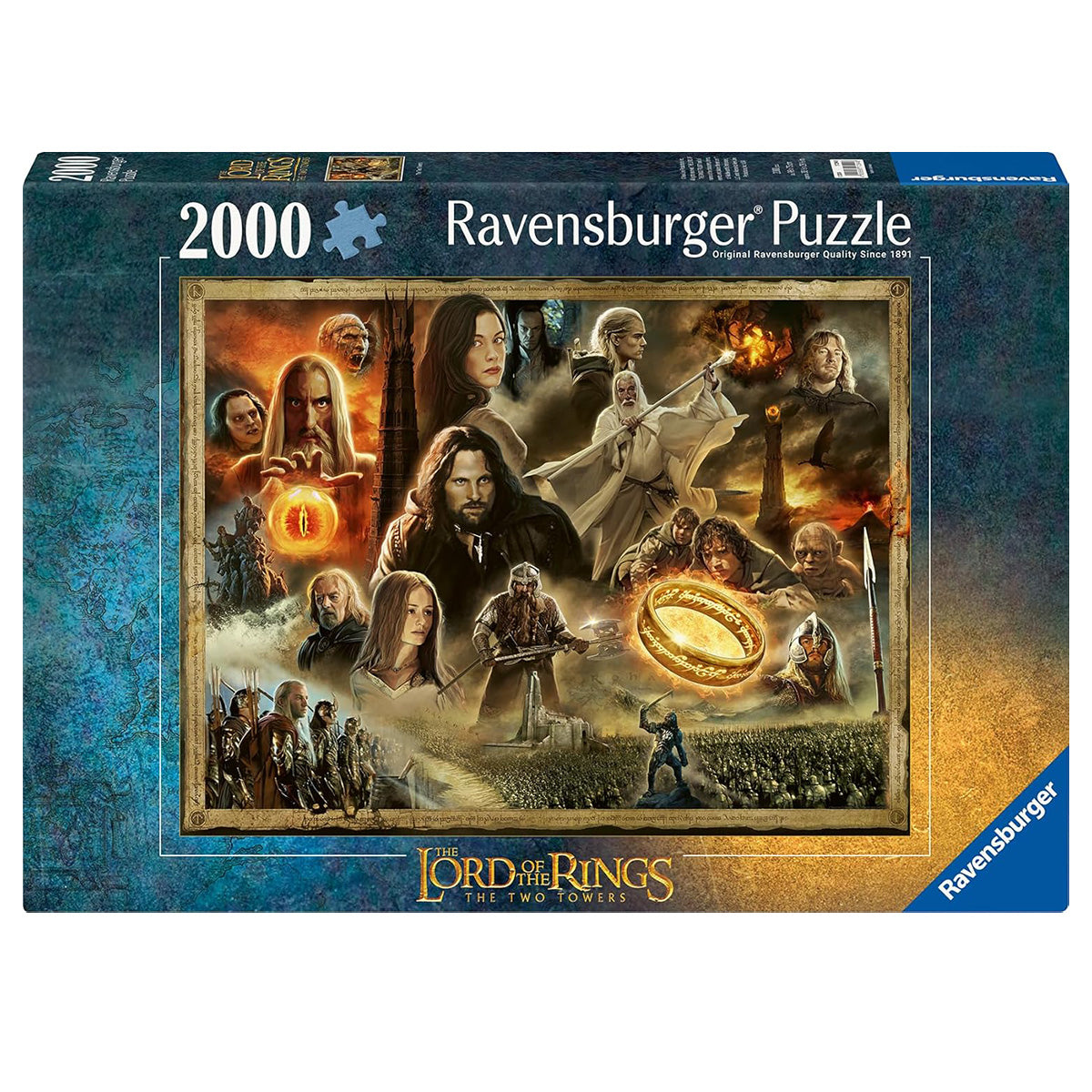 Ravensburger Lord of the Rings: The Two Towers 2000 Piece Jigsaw Puzzl ...