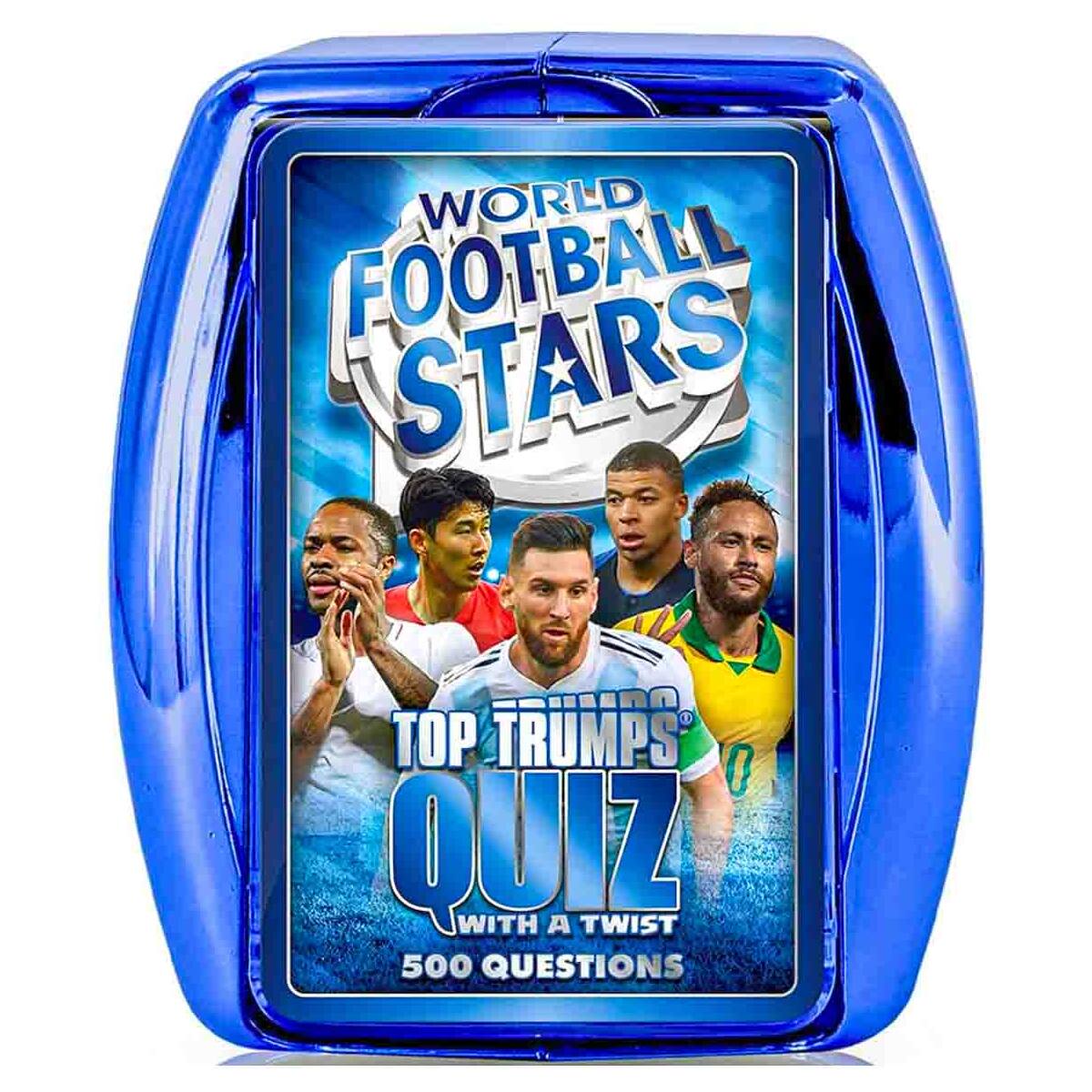 World Football Stars Blue Top Trumps Quiz Card Game — Booghe