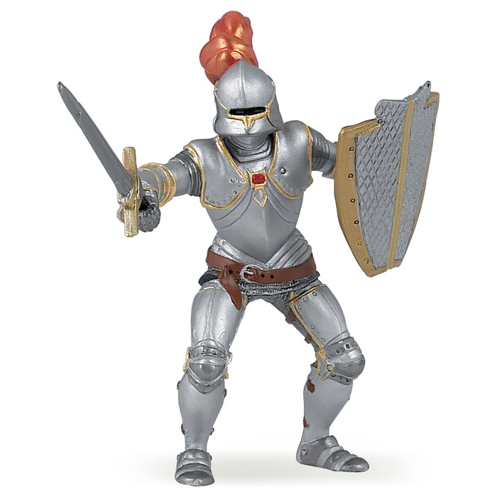 Papo Knight in Armour with Red Feather Figure — Booghe