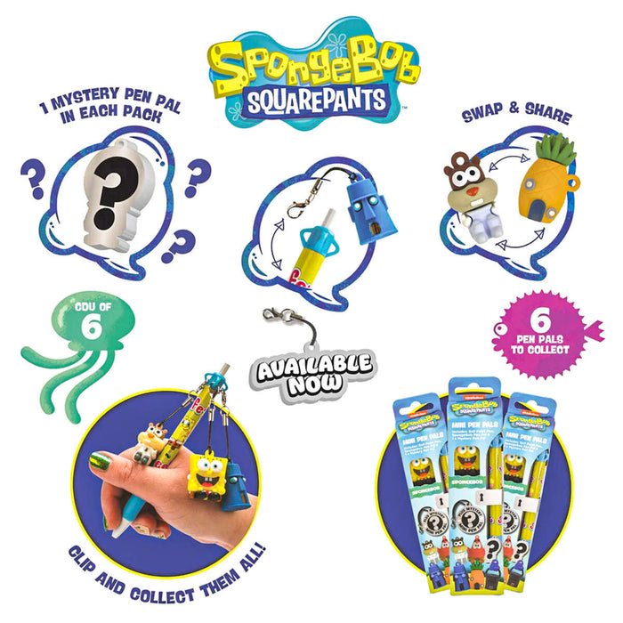 SpongeBob Squarepants Mini Pen Pals (styles vary) — Booghe