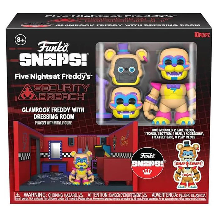 Funko Snaps: Five Nights at Freddy's: Glamrock Freddy with Dressing Ro ...