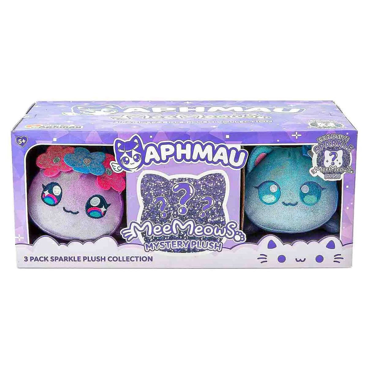 Aphmau MeeMeows 3 Pack Sparkle Plush Collection with Mystery Plush — Booghe