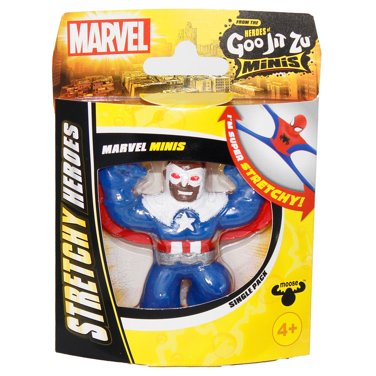 Heroes of Goo Jit Zu Marvel Minis Captain America Stretch Figure — Booghe