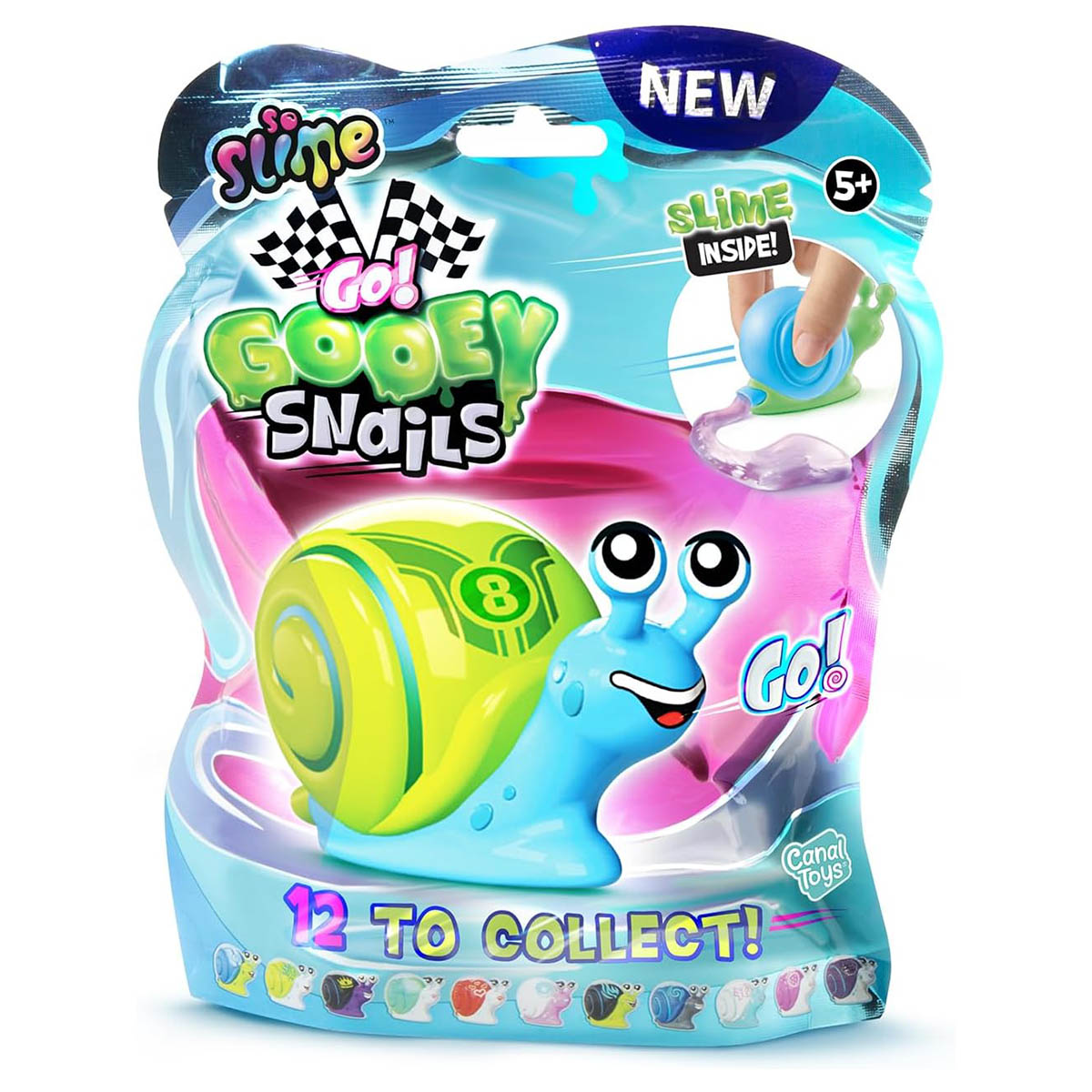 So Slime: Go! Gooey Snails Single Pack (styles vary) — Booghe