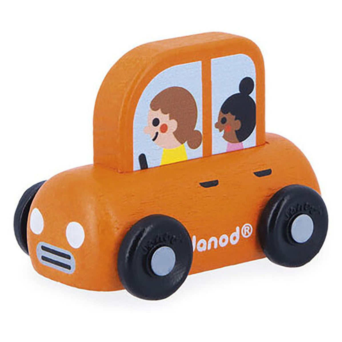 Janod Cross Roads City Wooden Family Car — Booghe