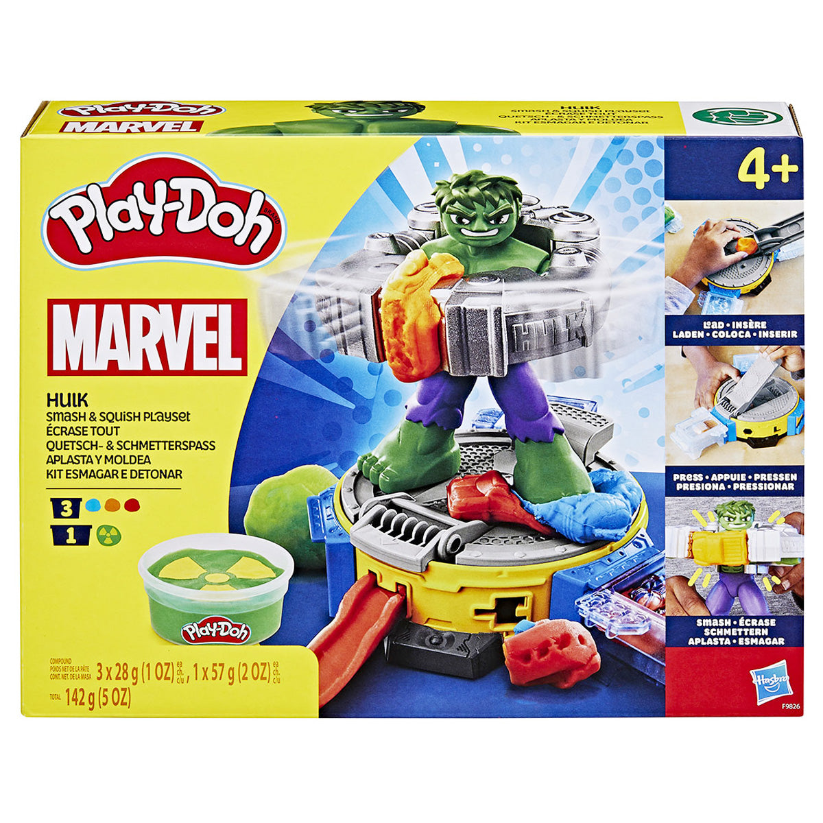 Play-Doh Marvel Hulk Smash & Squish Playset — Booghe