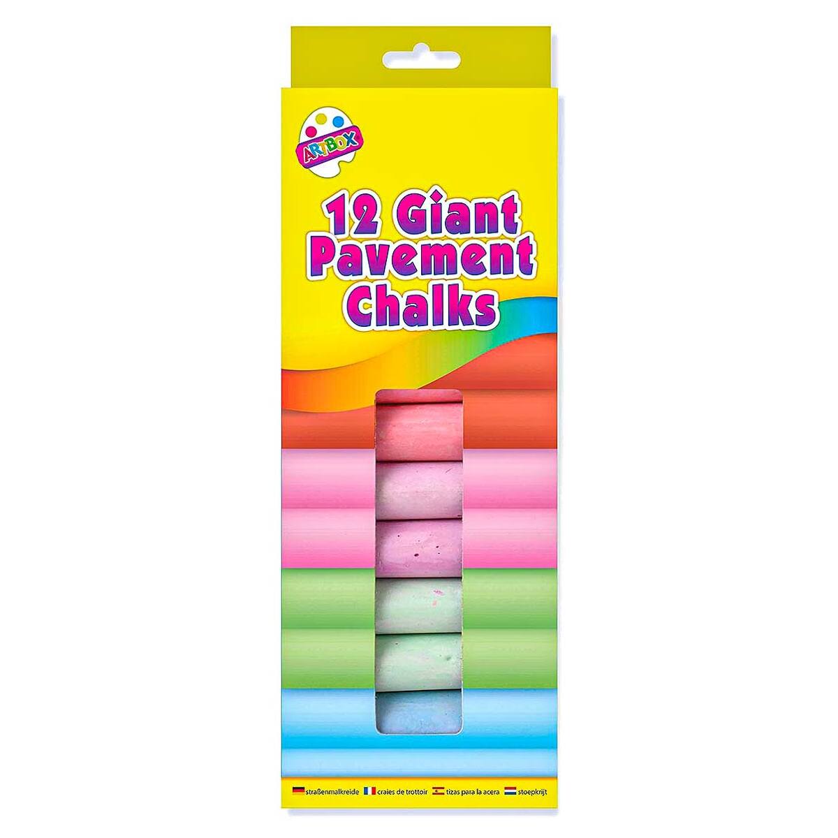 Artbox 12 Giant Pavement Chalks — Booghe