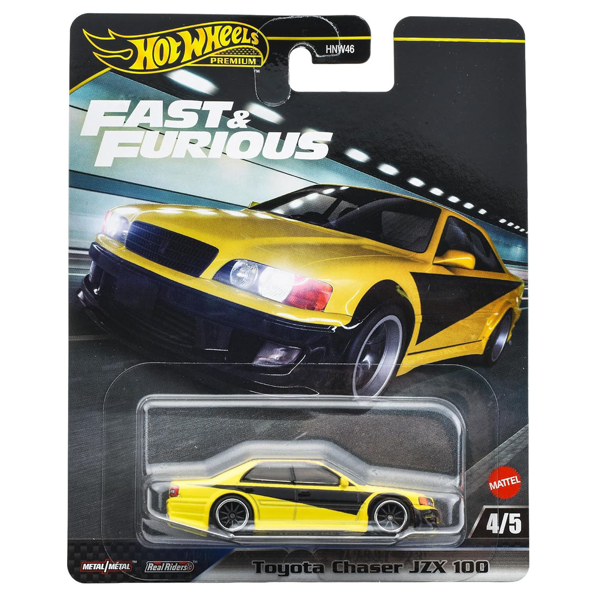 Hot Wheels Premium Fast & Furious: Toyota Chaser JZX 100 1:64 Car (4/5 ...