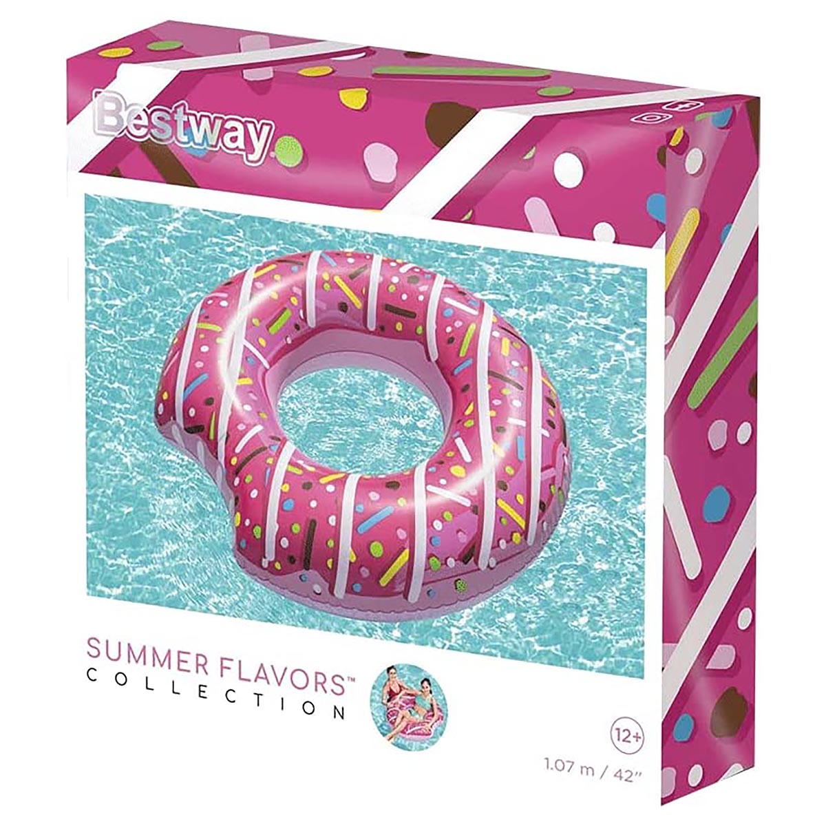 Bestway Inflatable Donut Swim Ring 42 inch (styles vary) — Booghe