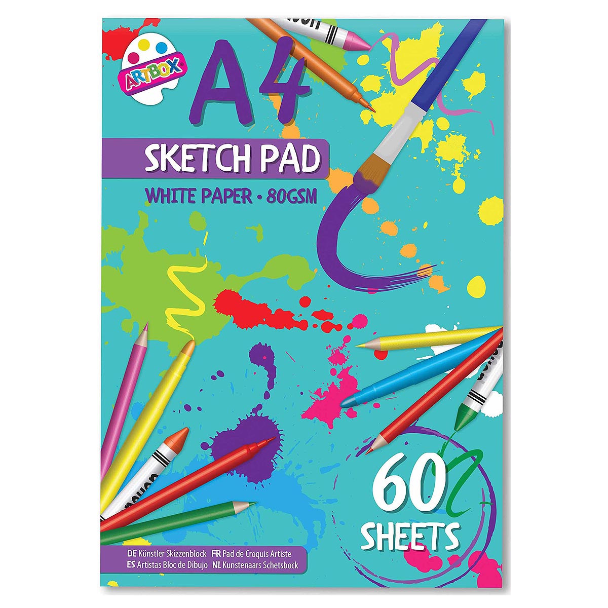 Artbox A4 Sketch Pad 60 Sheets (styles vary) — Booghe