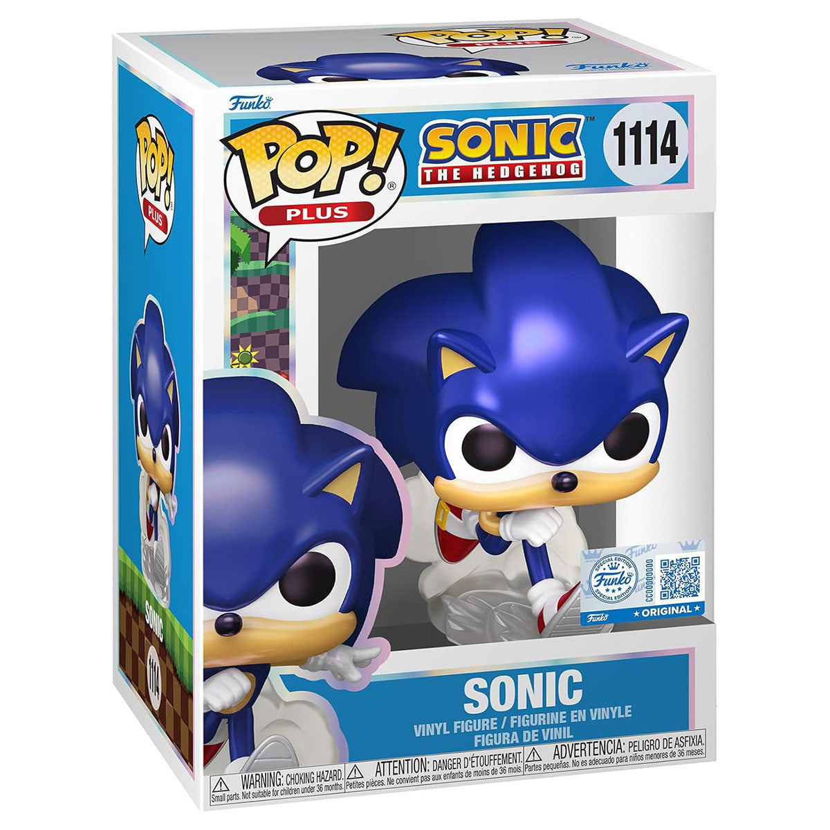 Funko Pop! Plus: Sonic the Hedgehog: Sonic (Pearlescent) Vinyl Figure — Booghe