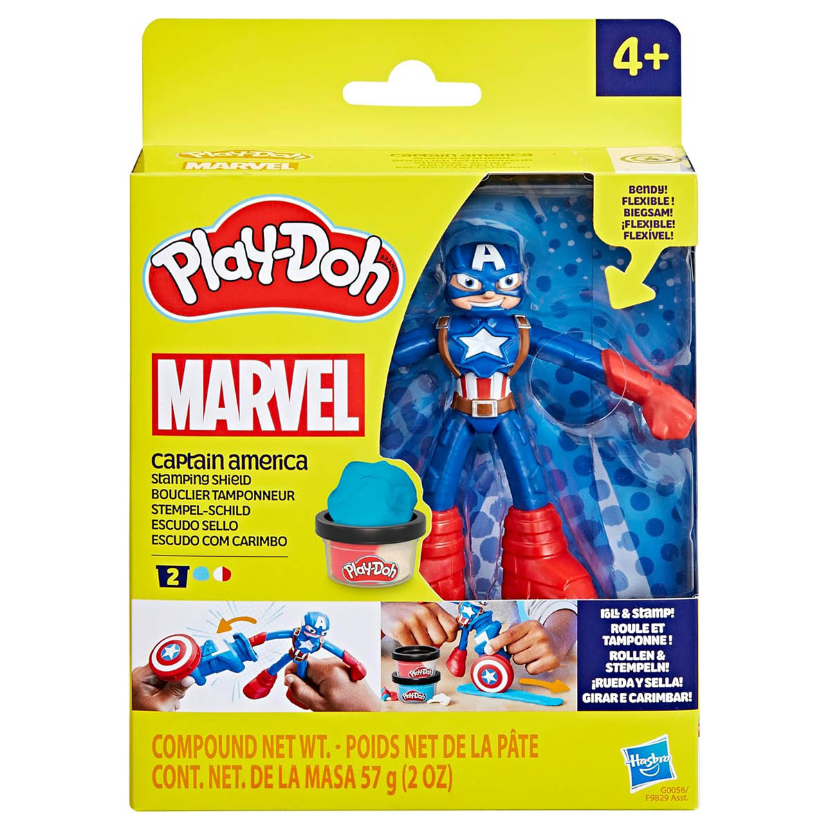 Play-Doh Marvel Captain America Stamping Shield Playset — Booghe
