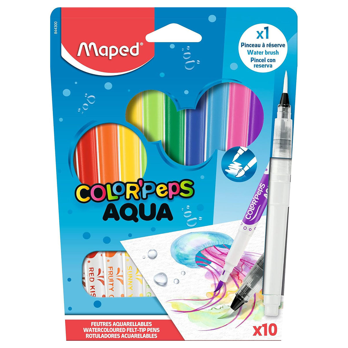 Maped COLOR'PEPS Aqua Felt-Tip Pens (10 Pack) — Booghe